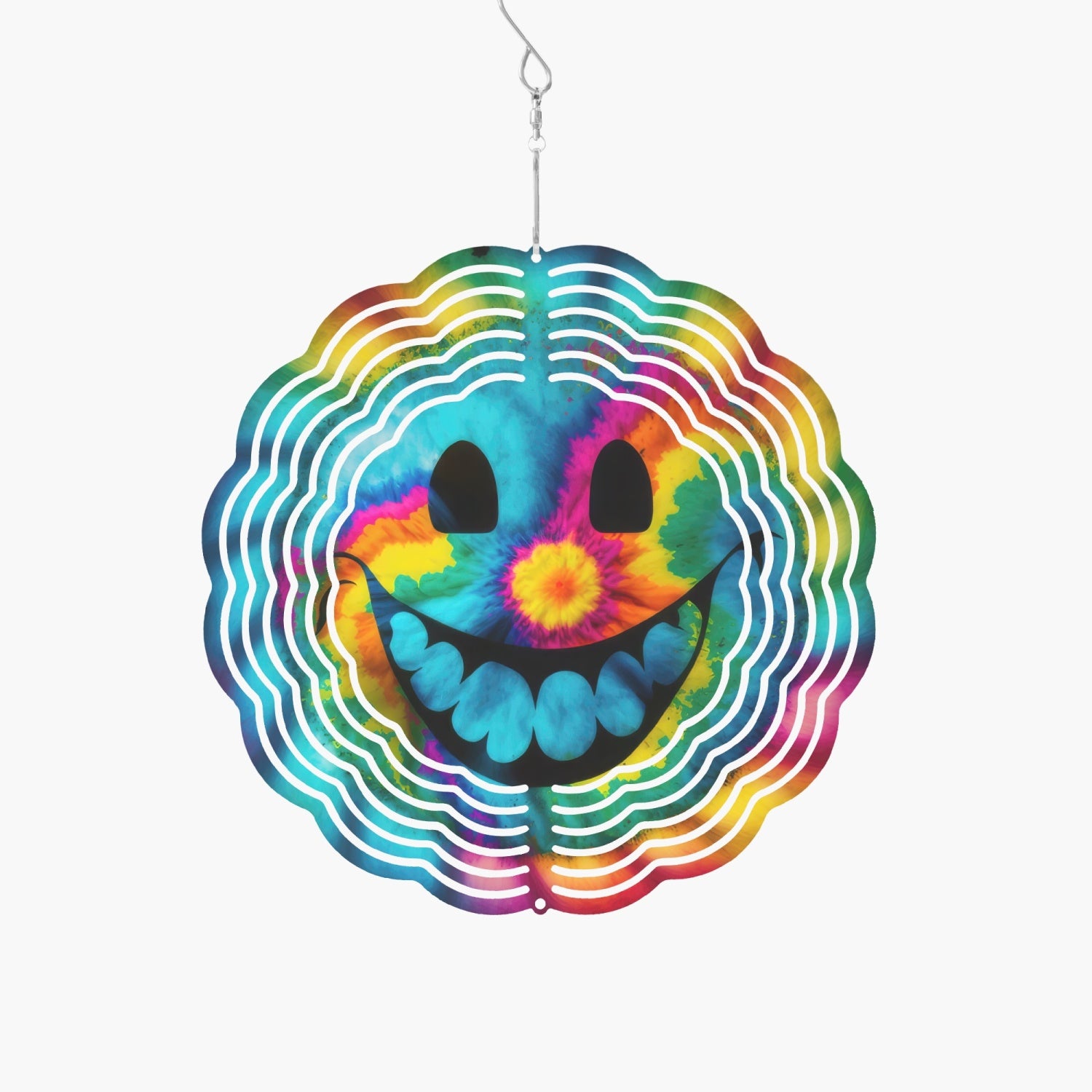Smiley Happy Face Tie Dye Wind Spinner – Livn2laugh Images & More